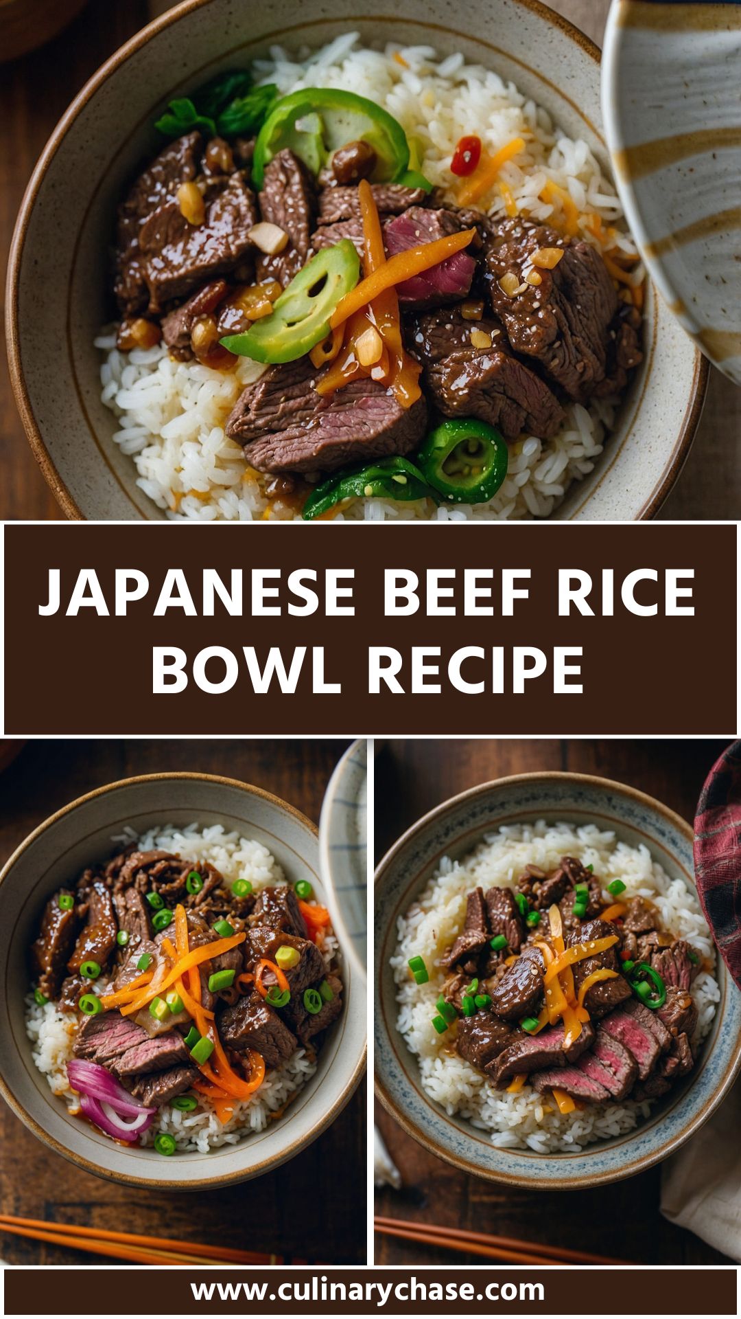 Japanese Beef Rice Bowl - Culinary Chase