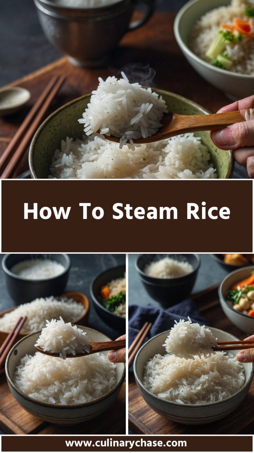 How To Steam Rice - Culinary Chase