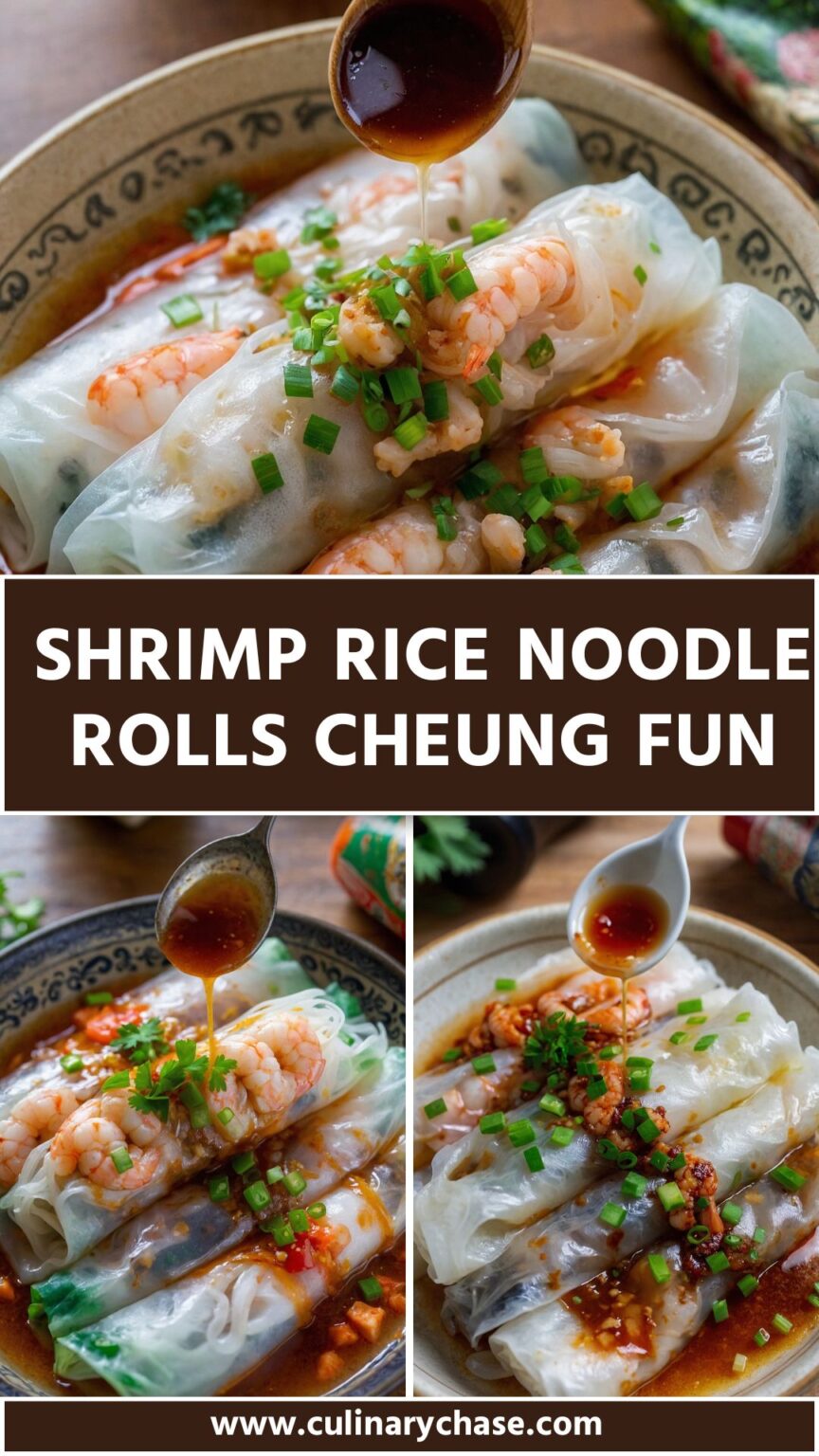 Shrimp Rice Noodle Rolls (Cheung Fun) - Culinary Chase