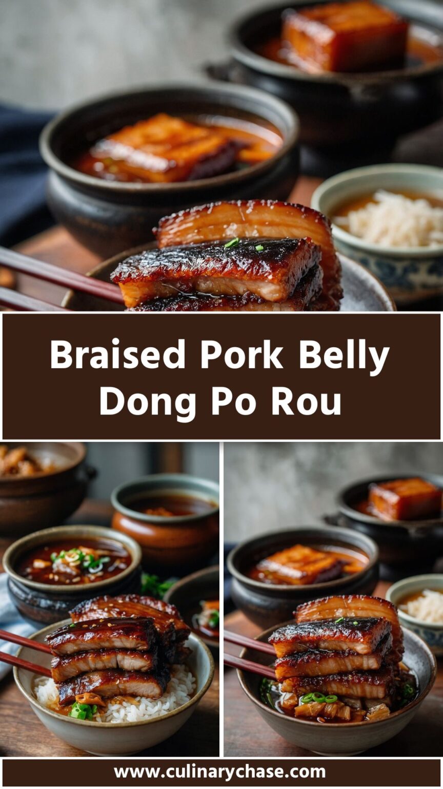 Braised Pork Belly Dong Po Rou - Culinary Chase